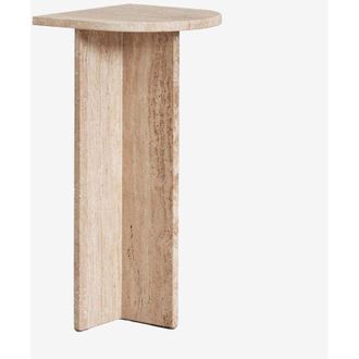 Sklum Beistelltisch aus Naturstein Corwel Travertine