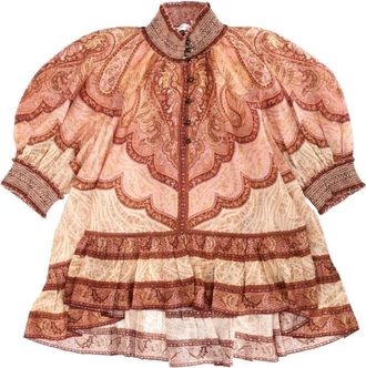 Zimmermann Femme, Blouses et Chemises, Multicolore, Taille: 42 FR Wanderlust Frill Blouse