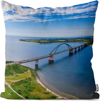 Void Watches Fehmarn Kissenbezug Kissenhülle Deko Polyester Dekoration Garten Dekokissen, Kissen Größe:50 x 50 cm