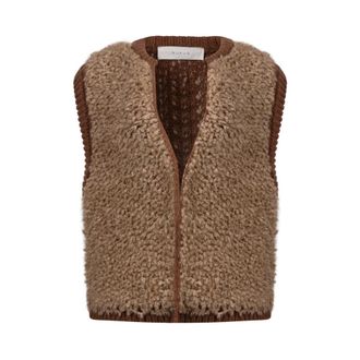 Nukus Lana Gilet - - Jackets - Damen - Braun - S