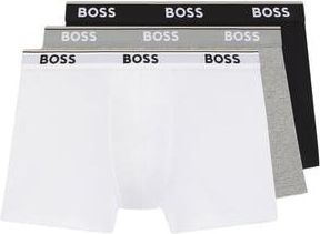 HUGO BOSS Lot de 3 boxers en coton m&eacute;lang&eacute;