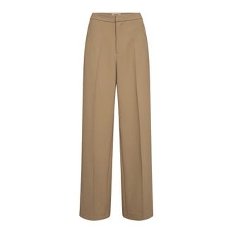 Mos Mosh MOS Mosh, Femme, Pantalons, Brun, Taille: 46 FR Pantalon Classique Taille Haute Tannin