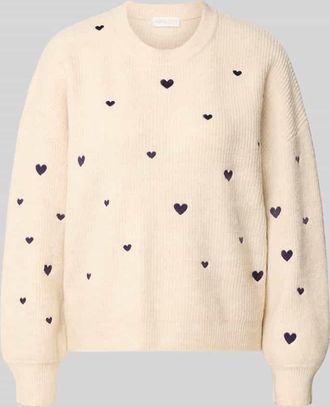 Apricot Strickpullover mit Woll-Anteil