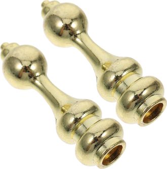 Aboofan 2 St&uuml;ck Dekorativer Gel&auml;nderverbinder Gold f&uuml;r Weinschrank M&ouml;bel Zubeh&ouml;r Stabile Verbindung Kleine Pfosten Flexibel Kompatibel Weinregal Bar Accessoir