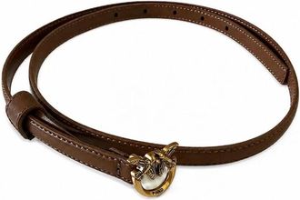 Pinko Love Berry Lederg&uuml;rtel - - Accessories - Damen - Braun - ONE SIZE