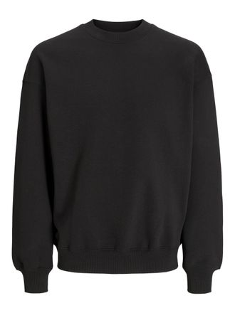 Jack & Jones Herren Jack & Jones Basic Sweater Plus Size Langarm Sweatshirt Pullover Übergröße Jumper JJEBASIC, Farben:Schwarz, Größe Pullover:7XL