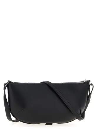 Courr&egrave;ges Womens Black Calfskin Shoulder Bag