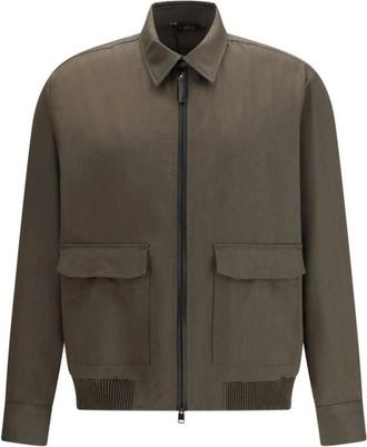 Brioni Homme, Vestes, Brun, Taille: L Veste Longue en Laine