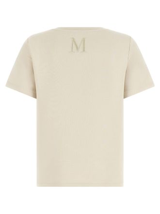 Max Mara Cotton-Blend Scuba Jersey T-Shirt - Cream