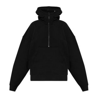 Saint Laurent Half-Zip Hoodie - - Sweatshirts & Hoodies - Damen - Schwarzk - S