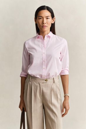 GANT Damen Regular Fit Classic Popeline Hemd (46) LIGHT Rosa