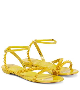 Christian Louboutin Sandalen Mafaldina Spikes aus Lackleder