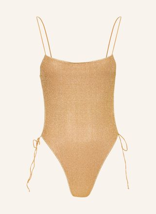 Os&eacute;ree Badeanzug Lumiere Mit Glitzergarn gold