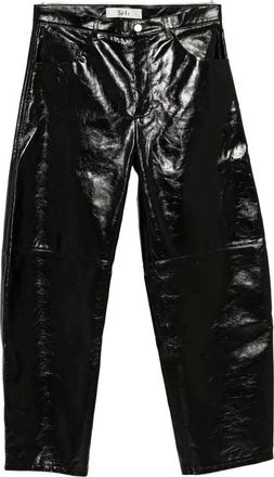 S&eacute;fr Pantalon en cuir Nasedo - Homme - Pantalons - Noir - Taille: M