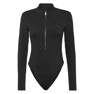 Plein Sport Sport Body Suit LS - - Sport - Damen - Schwarzk - 2XL