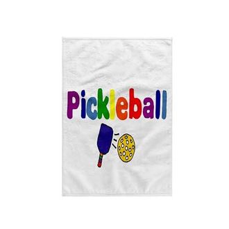 3D Rose Colorful Pickleball Letters and Paddles TWL_200134_1 Handtuch, 38,1 x 55,9 cm, Mehrfarbig