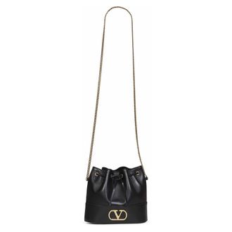 Valentino Garavani Mini VLogo Signature Bucket Bag - - Bags - Damen - Schwarzk - ONE SIZE