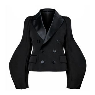 sacai Femme, Vestes, Noir, Taille: 40 FR Sacai Vestes Black