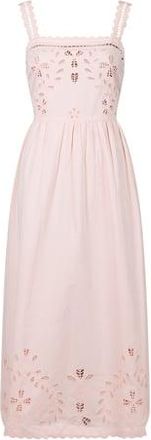 BERENICE Robe longue brod&eacute;e en coton