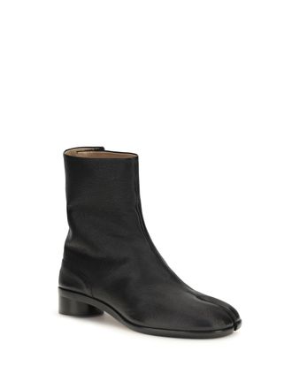 Maison Margiela Mens Tabi Ankle Boots Black Calf Leather Bos Taurus