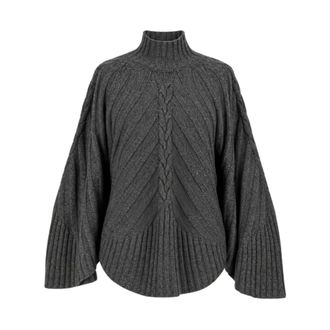 Twinset Cape en maille - Femme - Pulls - Gris - Taille: 40/42 FR