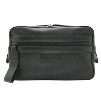 Bottega Veneta Pre-owned Leggero Leather Waist Bag - Femme - Pre-owned - Noir - Taille: ONE Size