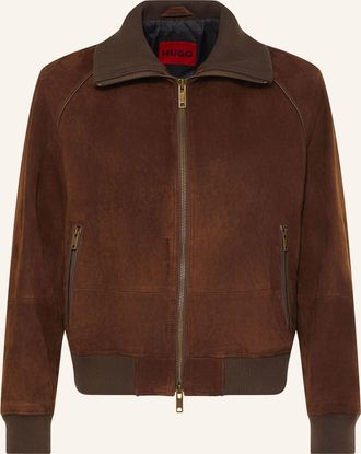 HUGO BOSS Hugo Lederblouson Laines braun