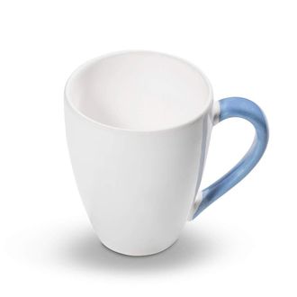 Gmundner Keramik Fr&uuml;hst&uuml;cksbecher Max F&uuml;llmenge : 0.3 Liter Variation Blau Geschirr, handgemacht in &Ouml;sterreich