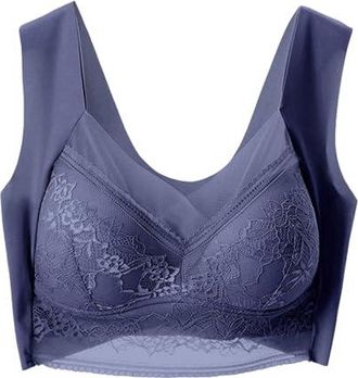 Generic Soutien-gorge sans armatures pour femme 2026 avec soutien-gorge sans couture confortable et lisse, gris, XXL