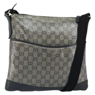 Gucci Sac bandouli&egrave;re vintage en toile Pre-owned - Femme - Pre-owned - Bleu - Taille: ONE Size