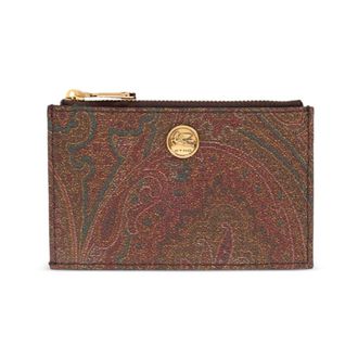 Etro Porte-cartes Paisley - Femme - Accessoires - Brun - Taille: ONE Size