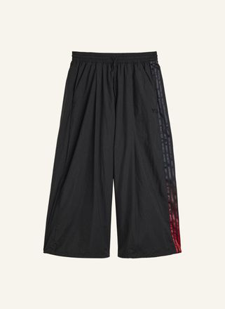 Yohji Yamamoto Y-3 Gradient 3-Streifen Nylon Weite Hose schwarz