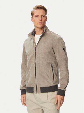 Joop Lederjacke Cosmo 80100853 Grau Regular Fit