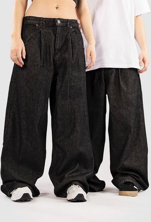 Urban Classics Pleated With Long Pocket Jeans black washed