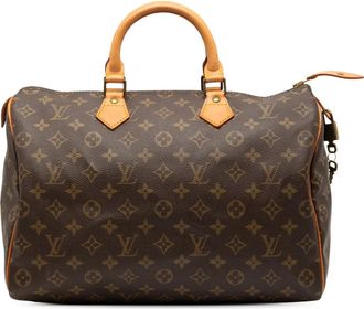 Louis Vuitton 1986 Monogram Speedy 35 boston bag - Braun