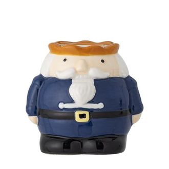 Bloomingville Feast Kerzenhalter, Blue, Steingut