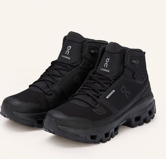 On Wanderschuhe Cloudrock Mid Wp schwarz