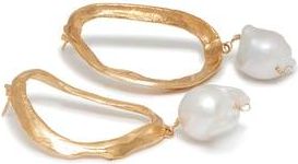 ALIGHIERI Boucle doreille en bronze et perle