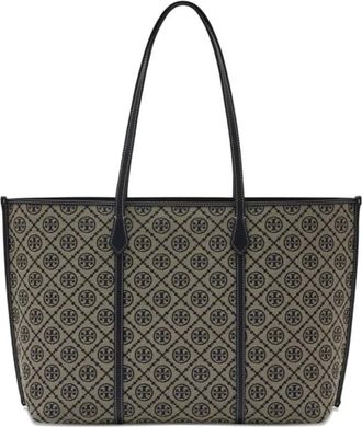 Tory Burch Femme, Sacs, Bleu, Taille: ONE Size Perry T Monogram Tote