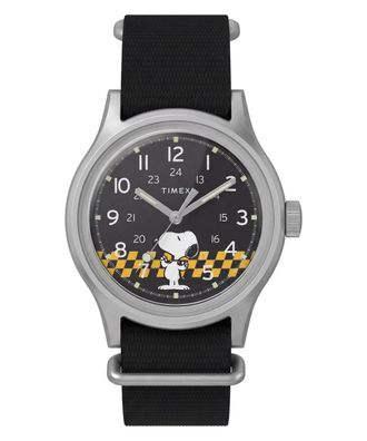 Timex Peanuts Mk1 Racing Schwarz Herren Armbanduhr TW2Y85400