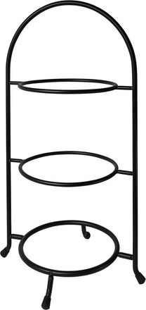 Contacto Telleretagere, schwarz f&uuml;r Teller 27-30 cm, 11, dreistufig, Stahldraht, schwere Ausf&uuml;hrung