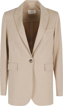 Circolo 1901 Femme, Vestes, Beige, Taille: 36 FR Blazer Fleece