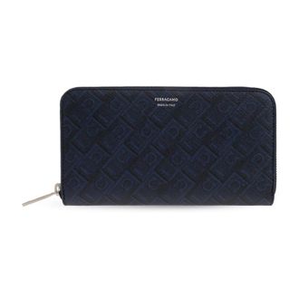 Ferragamo Monogram Wallet - - Accessories - Damen - Blau - ONE SIZE