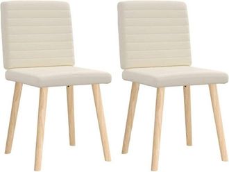 vidaXL Vidaxl - Chaises à manger lot de 2 Lin