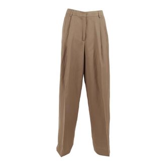 Fabiana Filippi Femme, Pantalons, Brun, Taille: 38 FR Wide Pantalons