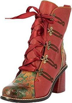 Laura Vita Femme Evcao 01 Botines, Rouge, 35 EU