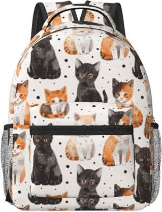 Generic Chat Mignon Et Adorable Chaton Sacs A Dos Loisir Sacs D&Eacute;cole Confort Cartables Scolaires Pour V&eacute;lo Pc Camping 29X40Cm