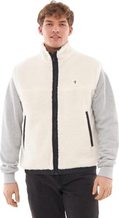 Johnny Urban Teddy Weste Damen & Herren Cream Schwarz - Bryson - 2 in 1 Fleeceweste zum Wenden - Warme Winterweste Kurz aus Teddyfleece & Nylon