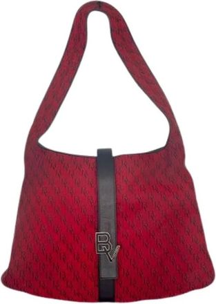 Bottega Veneta Pre-owned Sac bandouli&egrave;re &agrave; cordon - Femme - Pre-owned - Rouge - Taille: ONE Size