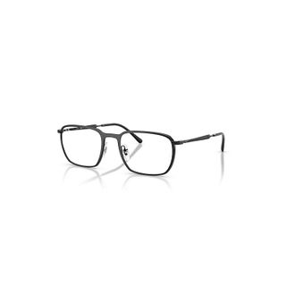Ray-Ban Rb6549 Optics Schwarz Fassung Klar Glas Polarisiert 53-20